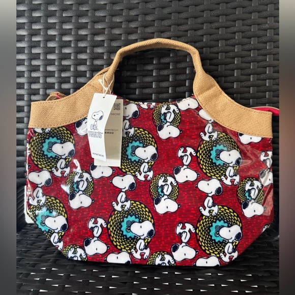 Peanuts | Bags | Peanuts Snoopy Handheld Purse Bag Pouch | Poshmark
